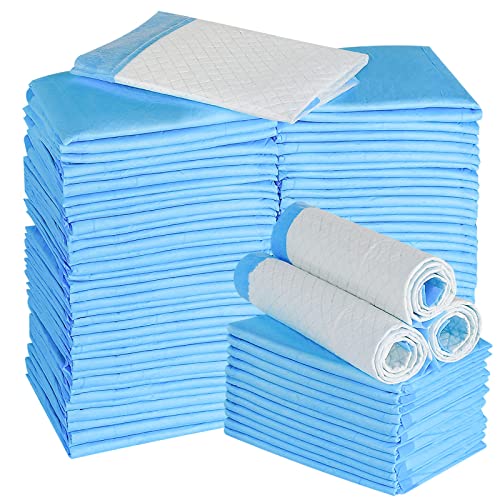 Disposable Puppy Training Pads 100 Count Pee Pads for Dogs, Cats, Rabbits and Guinea Pigs Waterproof Super Absorbent Odour Locking 13” x 18”