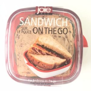 Sandwich on the go container