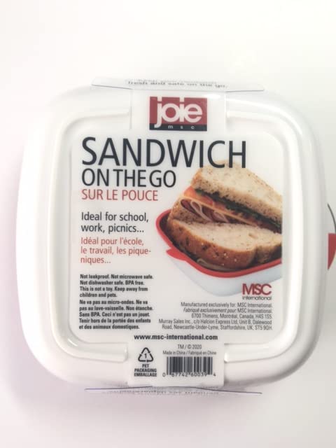 Sandwich on the go container