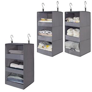 granny says bundle of 2-pack hanging organizer & 1-pack closet hanging shelves