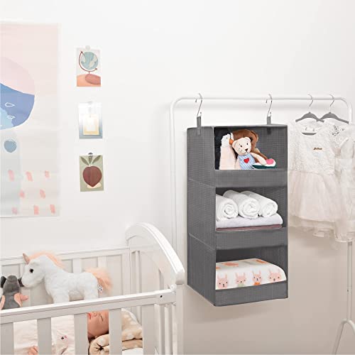 GRANNY SAYS Bundle of 2-Pack Hanging Shelves for Organizing & 1-Pack Hanging Closet Organizer