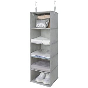 GRANNY SAYS Bundle of 2-Pack Hanging Shelves for Organizing & 1-Pack Hanging Closet Organizer