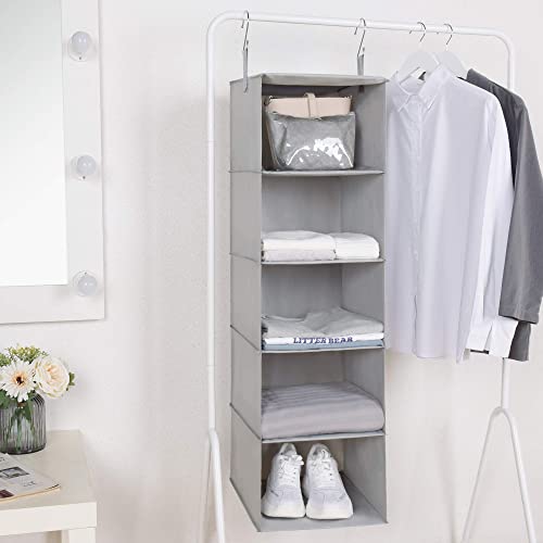 GRANNY SAYS Bundle of 2-Pack Hanging Shelves for Organizing & 1-Pack Hanging Closet Organizer