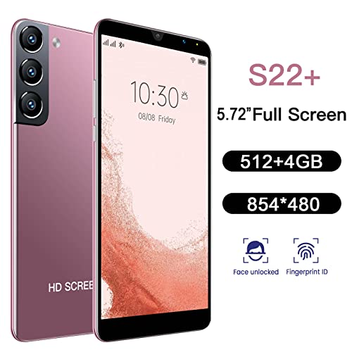 Unlocked Mobile Phones, 2022 Adnroid Smart Phone HD Full Screen Phone, Dual SIM Touch Screen Unlocked Smartphones 512+4G RAM 5.72 Inch Ultrathin 2MP+5MP Mobile Cell Phone Gift for Friends (Purple)