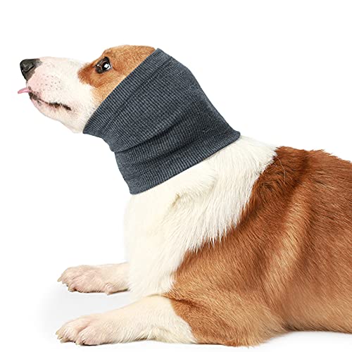 Nanaki Dog Calming Hoodie Head Cover Sleeves - Quiet Ear Covers Hood for Noise, The Grooming and Force Drying Head Protection for Anxiety Relief and Calming Dog Neck and Ear Warmer