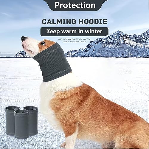 Nanaki Dog Calming Hoodie Head Cover Sleeves - Quiet Ear Covers Hood for Noise, The Grooming and Force Drying Head Protection for Anxiety Relief and Calming Dog Neck and Ear Warmer