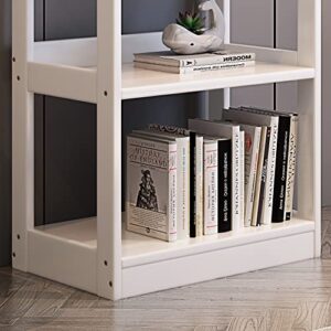 BALANBO 5-Bookshelf Cube Simple Shelf Display Rack Multifunctional Storage Display Rack Suitable for Home Office Living Room Decoration-White…