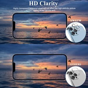 [5 Pack] YWXTW Camera Lens Protector Compatible with iPhone 13 Pro Max 6.7" / 13 Pro 6.1" Tempered Glass, [Night Shooting Mode] Case Friendly, High Definition