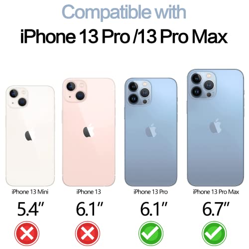 [5 Pack] YWXTW Camera Lens Protector Compatible with iPhone 13 Pro Max 6.7" / 13 Pro 6.1" Tempered Glass, [Night Shooting Mode] Case Friendly, High Definition