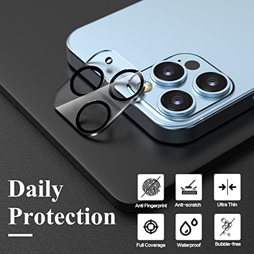 [5 Pack] YWXTW Camera Lens Protector Compatible with iPhone 13 Pro Max 6.7" / 13 Pro 6.1" Tempered Glass, [Night Shooting Mode] Case Friendly, High Definition