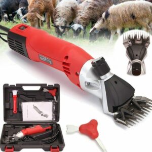 cjc Sheep Shears, 220V Electric Sheep Goat Shear Farm Clipper Shearing Machine Cutter Wool Scissor (220V 500W)