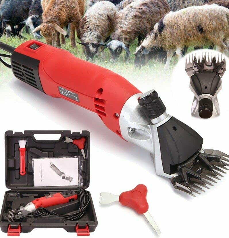 cjc Sheep Shears, 220V Electric Sheep Goat Shear Farm Clipper Shearing Machine Cutter Wool Scissor (220V 500W)