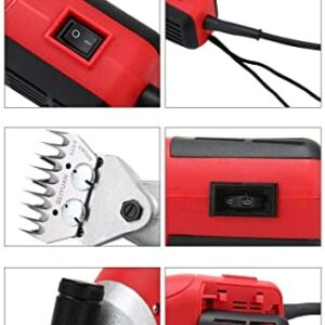 cjc Sheep Shears, 220V Electric Sheep Goat Shear Farm Clipper Shearing Machine Cutter Wool Scissor (220V 500W)