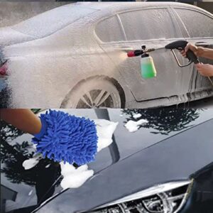 OGQ Foam Cannon, Adjustable Snow Foam Lance Body, Professional Car Foam Blaster,Pressure Washer Accessories for Car Wash with 1/4 Inch Quick Connector and 1 L Bottle