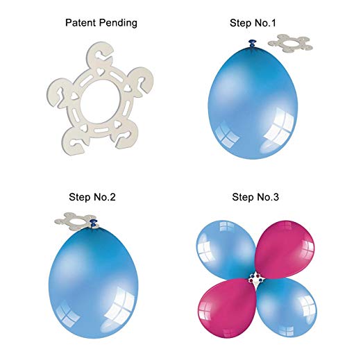 Tinabless Balloon Arch Clips(120 pcs) + 3 Set Balloon Stand Holder Kit for Birthday Wedding Party Decorations Supplies