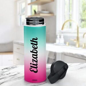 wowcugi Personalized Water Bottle with Custom Name Stainless Steel Insulated Sport Bottles 12oz 18oz 32oz For Women Men Girls Boys Kids Children Birthday Christmas Back To School Bottles Gifts