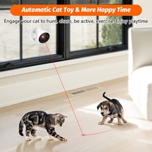 LIDLOK Automatic Cat Laser Toy for Indoor Cats,Interactive cat Toys for Kittens/Dogs,Fast/Slow Mode,Adjustable Circling Ranges,USB Rechargeable,Auto on/Off