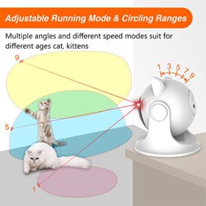 LIDLOK Automatic Cat Laser Toy for Indoor Cats,Interactive cat Toys for Kittens/Dogs,Fast/Slow Mode,Adjustable Circling Ranges,USB Rechargeable,Auto on/Off