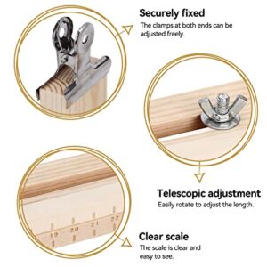 Cyrank Wooden Jig Bracelet Maker, Adjustable Paracord Jig Bracelet Maker U Shape Wooden Frame Bracelet Jig Kit DIY Wristband Rope Knot Braided Fixing Tools