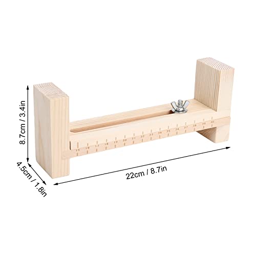 Cyrank Wooden Jig Bracelet Maker, Adjustable Paracord Jig Bracelet Maker U Shape Wooden Frame Bracelet Jig Kit DIY Wristband Rope Knot Braided Fixing Tools