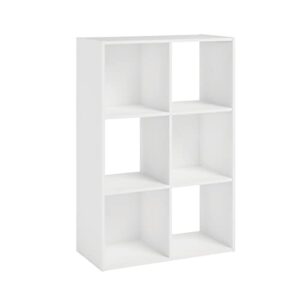 sauder 6-cube - 1/2" construction, white finish