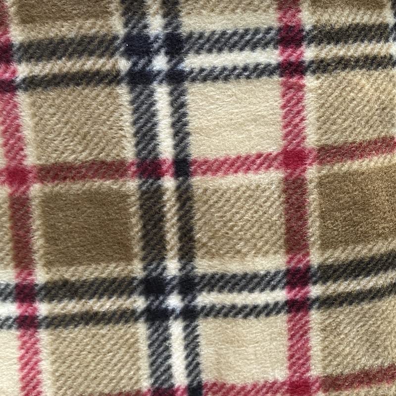 Proper Plaid Anti-Pill No-Sew Throw Fleece Fabric Kit (50x60)