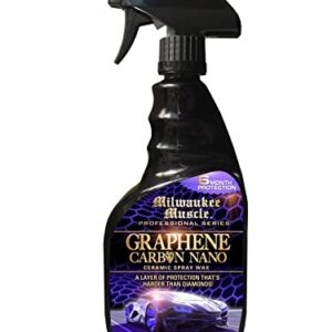 Milwaukee Muscle - 22oz Graphene Ceramic Coating Detail Spray Wax - The Best Protection Against Scratches, Swirls, Paint Chips, No Buff, 6 month Protection, Insane Shine, & Stronger than Car Wax.