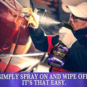 Milwaukee Muscle - 22oz Graphene Ceramic Coating Detail Spray Wax - The Best Protection Against Scratches, Swirls, Paint Chips, No Buff, 6 month Protection, Insane Shine, & Stronger than Car Wax.