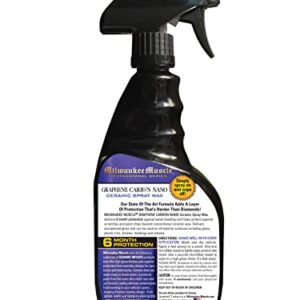 Milwaukee Muscle - 22oz Graphene Ceramic Coating Detail Spray Wax - The Best Protection Against Scratches, Swirls, Paint Chips, No Buff, 6 month Protection, Insane Shine, & Stronger than Car Wax.