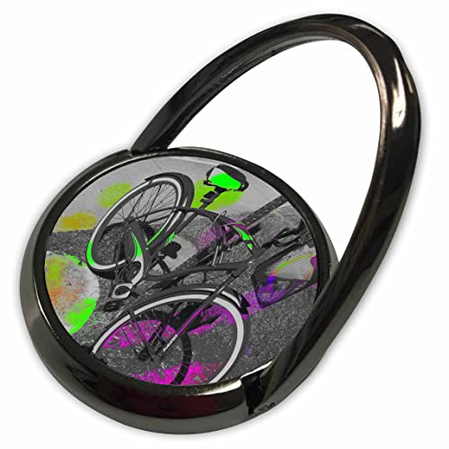 3dRose Image of Black White Bicycle with Lime and Fuchsia Ft Myers... - Phone Rings (phr_359626_1)