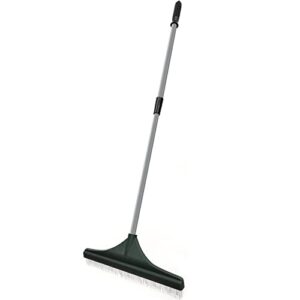 artificial turf rake carpet rake soyus grass broom hand rake with adjustable handle steel 32 to 52 inches for synthetic grass lawn leaf carpet pet hair remove