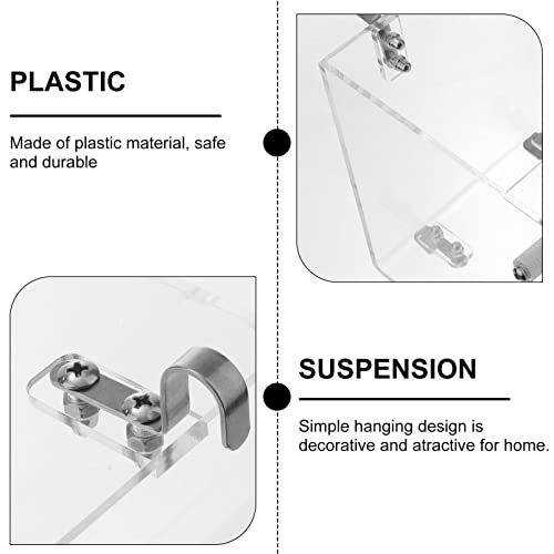 UKCOCO No Bird Feeder- Parrot Feeder Cage with Hooks Birds, Automatic Anti- Spill Parrot Food Container, Dish Hanging in Cage Feeding Bowl Cage Accessory for Small Birds Budgerigar Canary ( Size L )