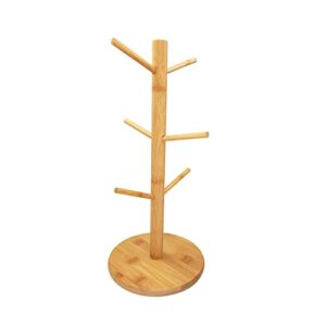 12 inch wood scrunchie holder organizer stand coffee mug holder jewelry display stand hair ties hair band holder coffee cup holder tree rack stand