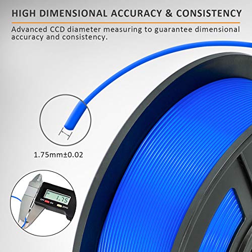 SUNLU 3D Printer Filament Dryer S2 Black and 1KG PLA Filament 1.75mm Blue