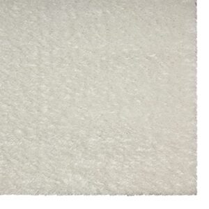 LUXE WEAVERS Fluffy Shag White 5x7 Area Rug for Bedroom, Kids Room Soft Plush Non-Shed Carpet