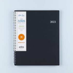 Blue Sky 2023 Monthly Planner, January - December, 8" x 10", Flexible Cover, Wirebound, Passages (142074)