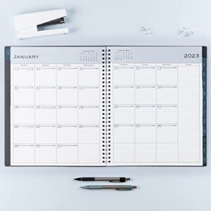 Blue Sky 2023 Monthly Planner, January - December, 8" x 10", Flexible Cover, Wirebound, Passages (142074)