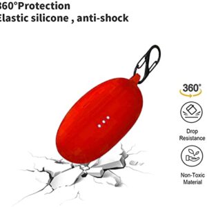 Ankersaila Case Compatible with Anker Liberty 3 Pro, Soft Silicone Scratch/Shock Resistant Protective Case Cover (Red Colour)