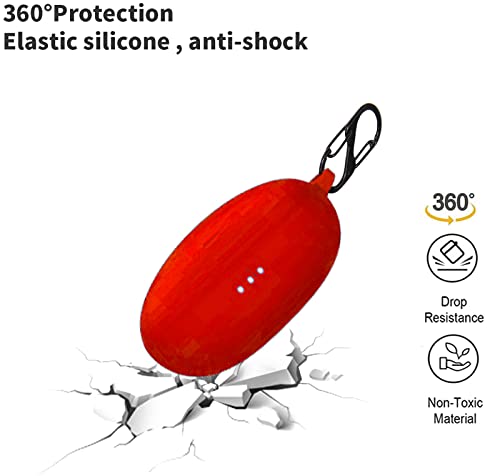 Ankersaila Case Compatible with Anker Liberty 3 Pro, Soft Silicone Scratch/Shock Resistant Protective Case Cover (Red Colour)