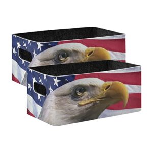 american bald hawk storage basket felt storage bin collapsible shelves basket decorative baskets organizer for kids bedroom magazine