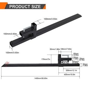 Clamp-On Pallet Forks 60" Total Length 4000 LB Capacity Heavy Duty Front Loader Forks for Loader Bucket Skid Steer Tractor