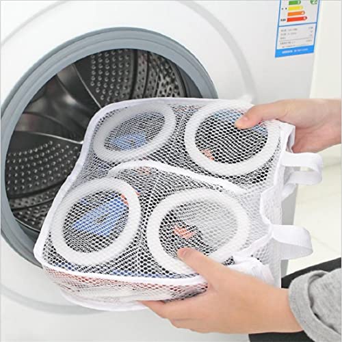 InfantLY Bright Lazy Shoes Laundry Wash Bag, Receive Washing Machine Shoes Bag Travel Shoe Protector Storage Bag Clothes Shoes Laundry Drying Organizer Bag