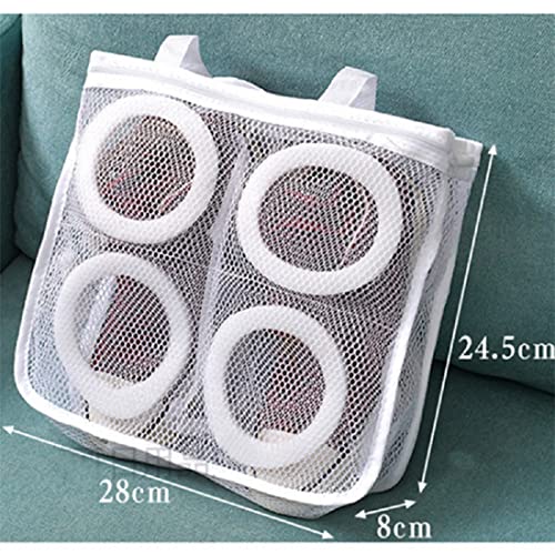 InfantLY Bright Lazy Shoes Laundry Wash Bag, Receive Washing Machine Shoes Bag Travel Shoe Protector Storage Bag Clothes Shoes Laundry Drying Organizer Bag