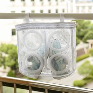 InfantLY Bright Lazy Shoes Laundry Wash Bag, Receive Washing Machine Shoes Bag Travel Shoe Protector Storage Bag Clothes Shoes Laundry Drying Organizer Bag