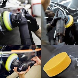 Car Foam Drill 3-Inch Buffing Pad, 11 Pcs Polishing Pads Kit, Car Buffer Polisher Kit Drill Buffing Kit for Car Polishing, Waxing, Sealing Glaze