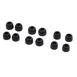 6 Pairs Memory Foam Earbud Tips for WF-1000XM4 Ear Tips Foam Ear Tips with WF-1000XM4 Replacement Tips 6 Pairs, SML, Black