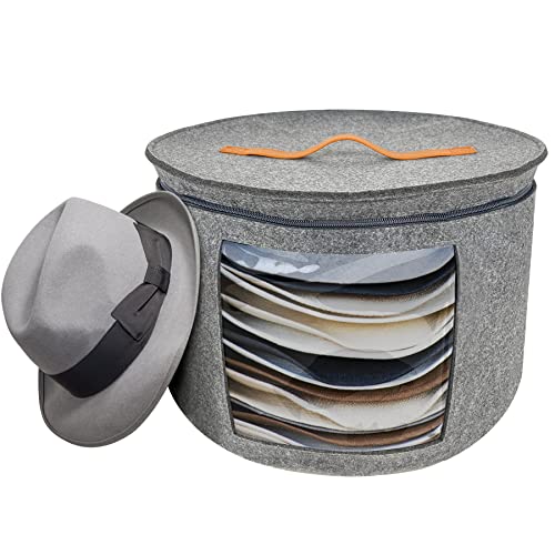 Large Hat Storage Box Portable portable pressure and dust proof travel storage bag,40 * 26cm(15.7" D *10.2" H)