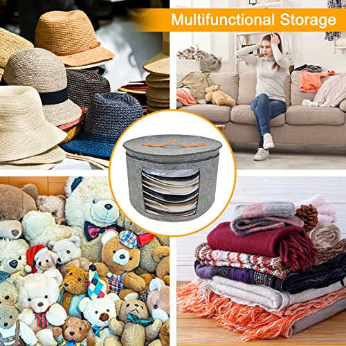 Large Hat Storage Box Portable portable pressure and dust proof travel storage bag,40 * 26cm(15.7" D *10.2" H)