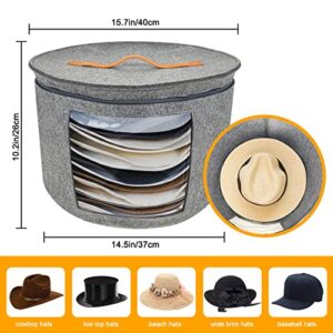 Large Hat Storage Box Portable portable pressure and dust proof travel storage bag,40 * 26cm(15.7" D *10.2" H)