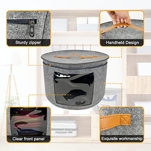 Large Hat Storage Box Portable portable pressure and dust proof travel storage bag,40 * 26cm(15.7" D *10.2" H)